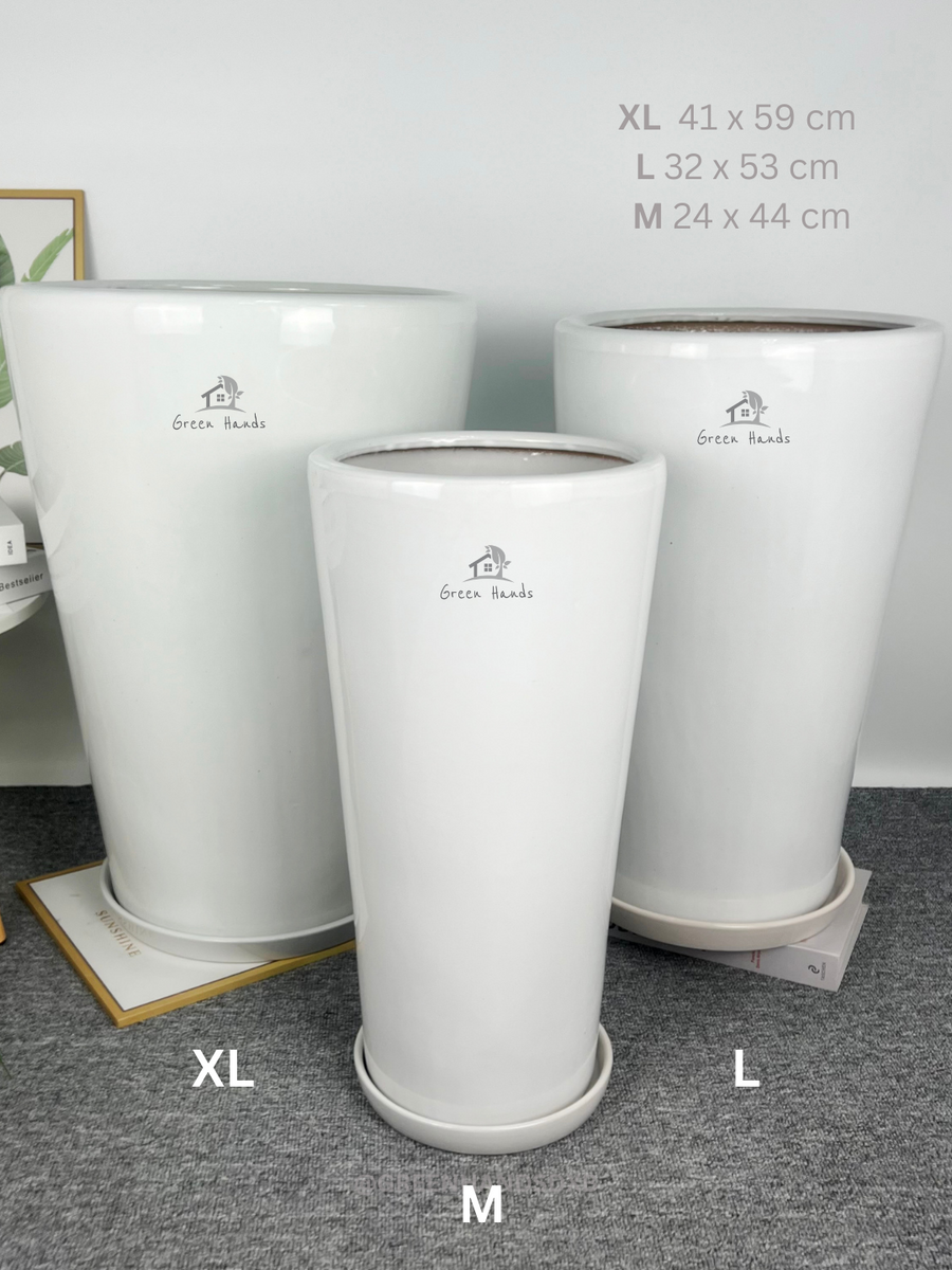 Premium Plant Pots & Planters Dubai | Ceramic & Fiber | Green Hands