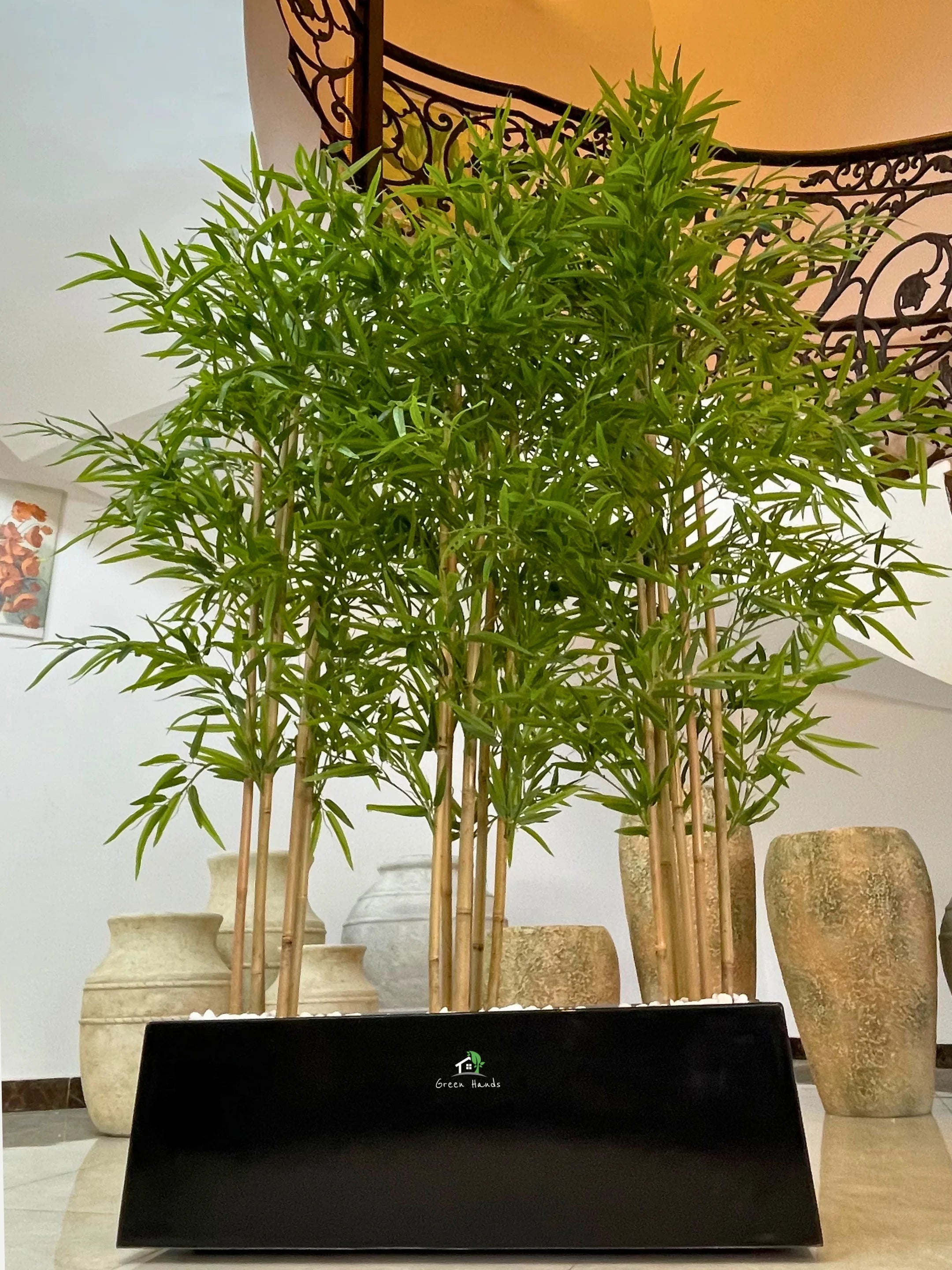 Artificial Bamboo Palm Screen 200cm | Privacy Barrier UAE – Green Hands