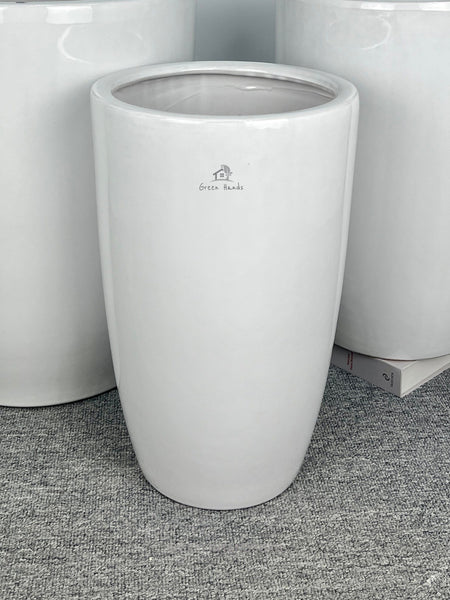 Large White Ceramic Pots – Green Hands